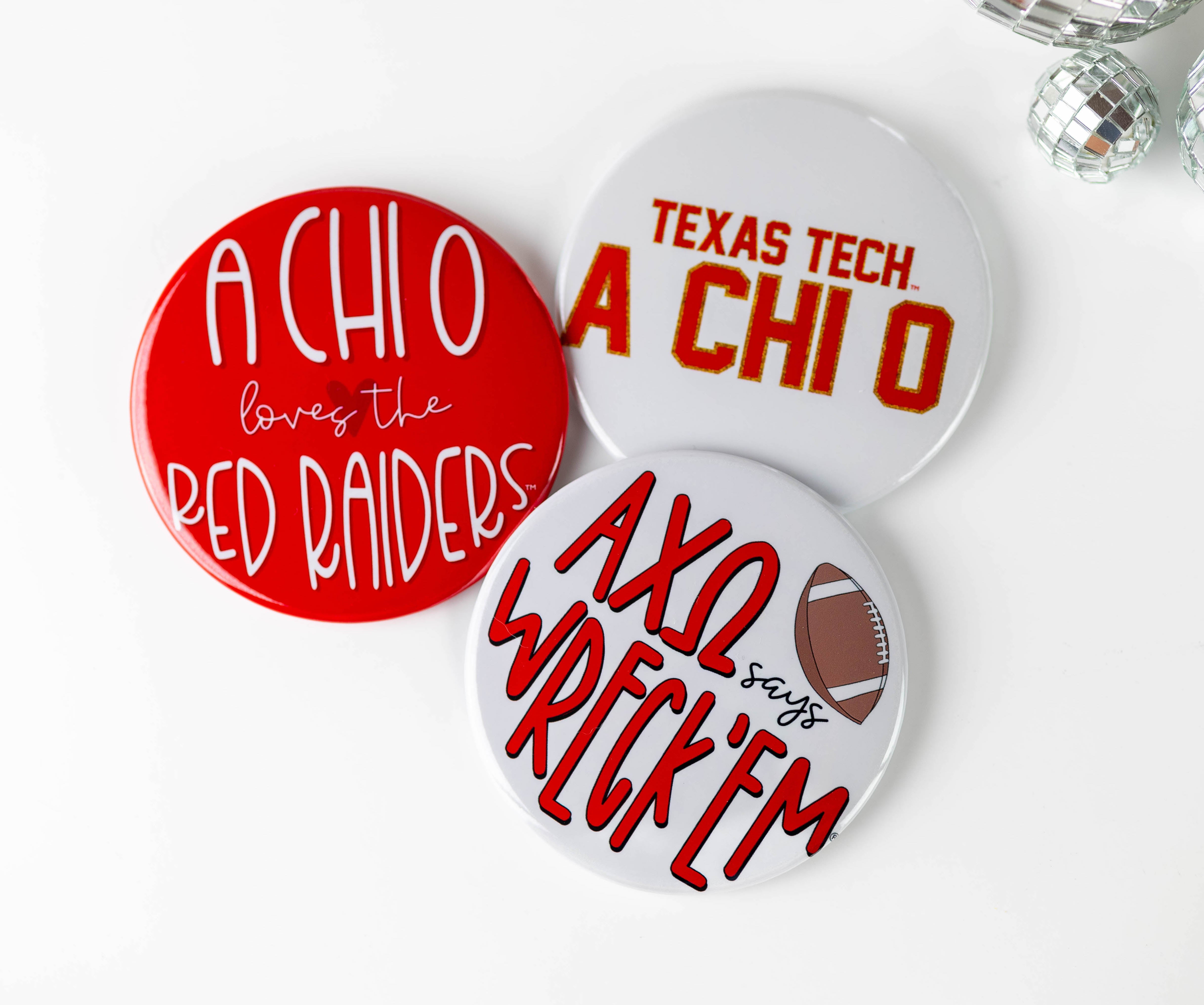Alpha Chi Omega Buttons – Tailgated Co.