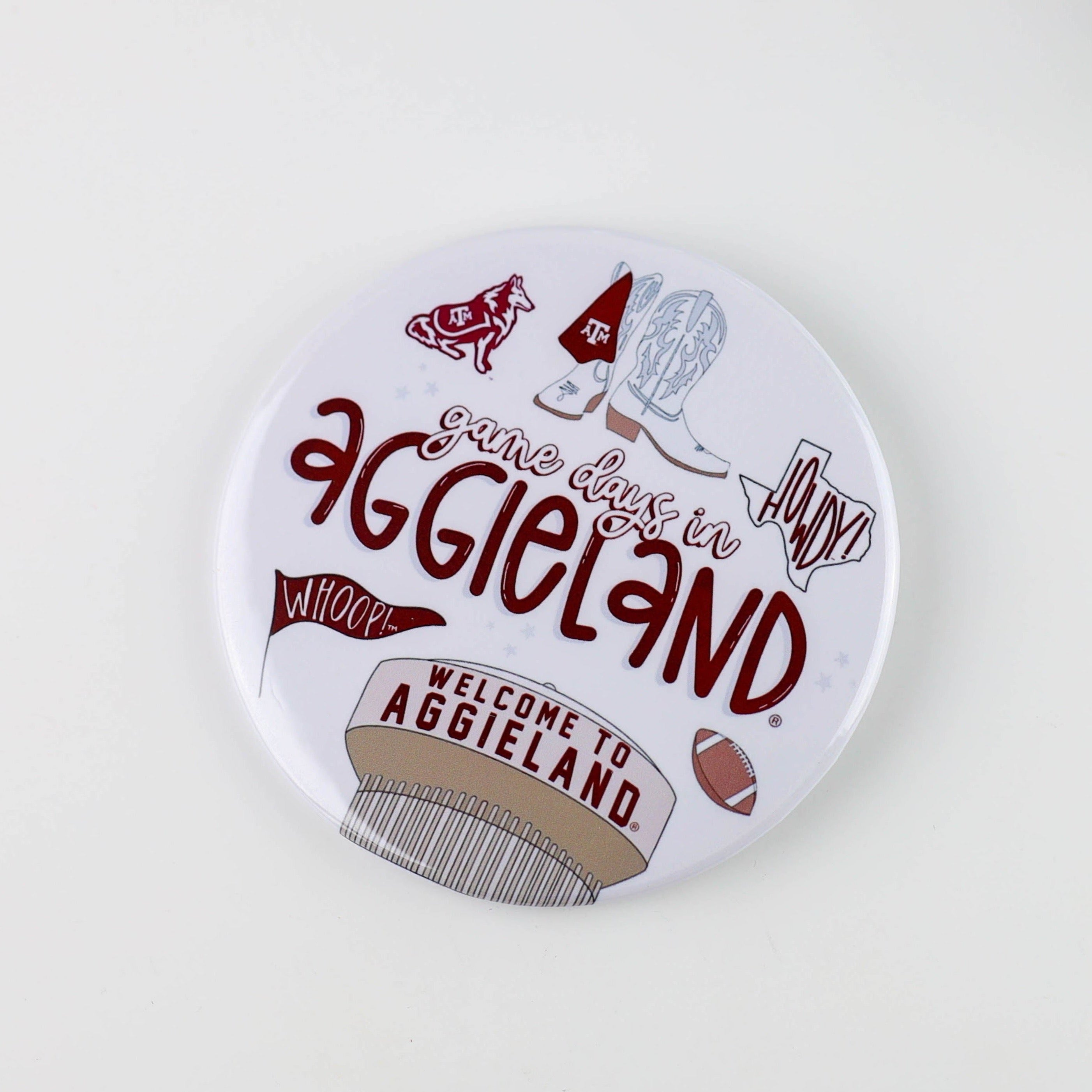 Game Days In Aggieland Button – Tailgated Co.