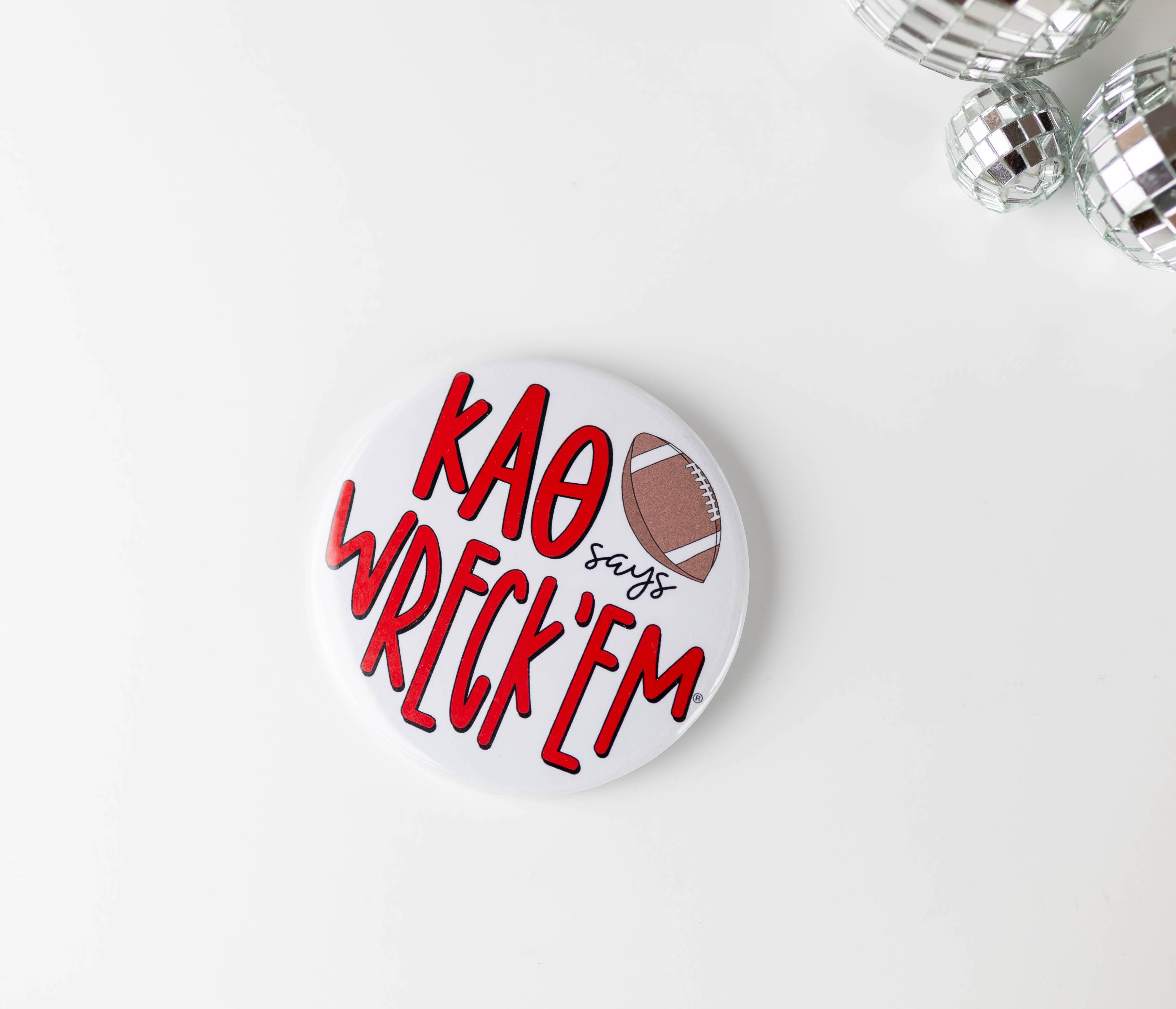 Kappa Alpha Theta Sorority Game Day Tailgate Buttons | Game Day Pins ...